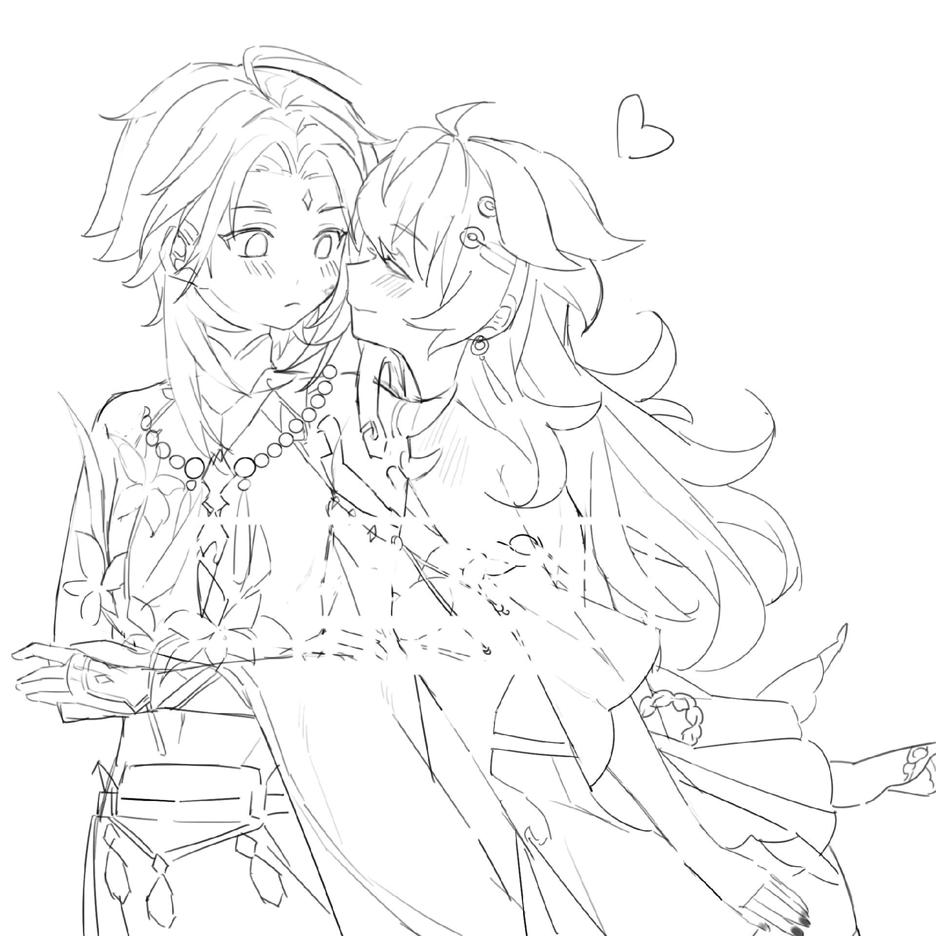 Safebooru 1boy 1girl After Kiss Ahoge Arm Ribbon Bare Shoulders Check Safebooru 1boy 1girl After Kiss Ahoge Arm Ribbon Bare Shoulders Check
