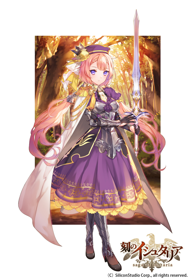 Safebooru - 1girl age of ishtaria armor armored boots armored dress black gloves boots braid ...