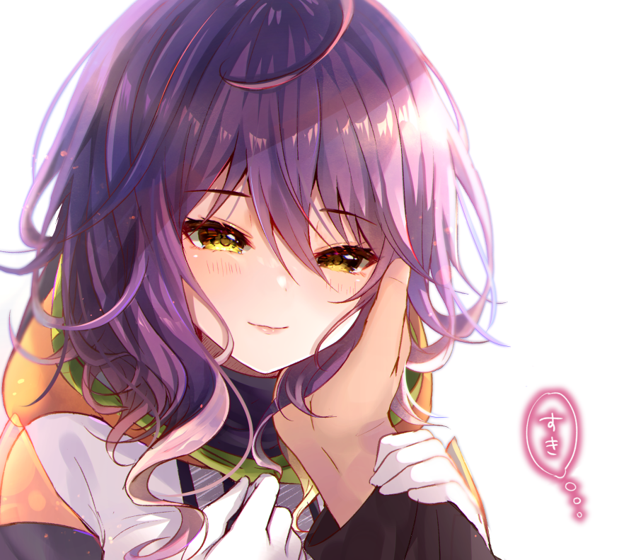 Safebooru - 1girl 1other brown eyes gina (gnosia) gloves gnosia hair between eyes heterochromia ...