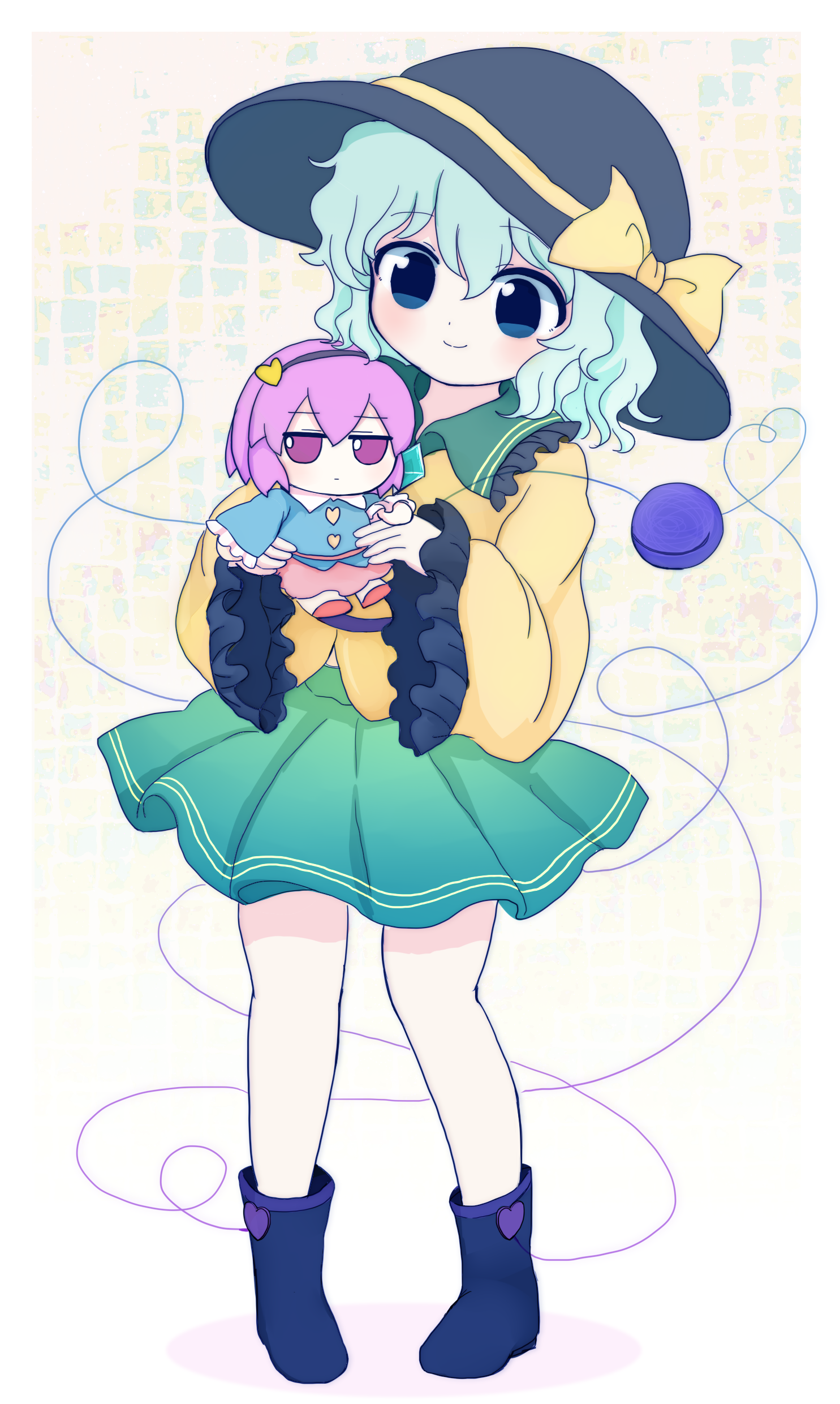 Safebooru - 1girl absurdres black footwear black hat blue eyes boots closed mouth collared shirt ...