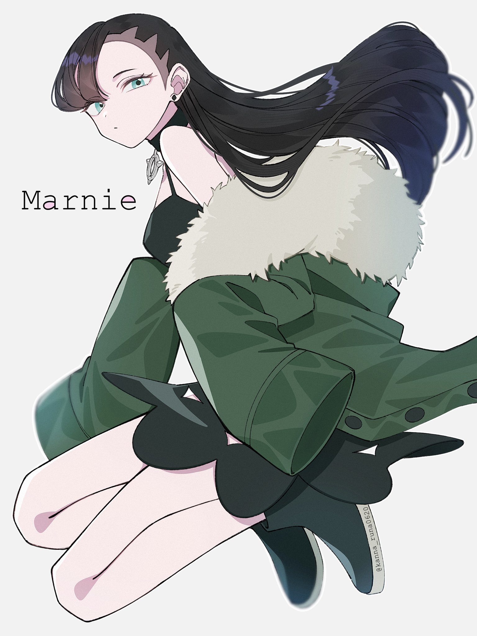 Safebooru - 1girl alternate costume alternate hairstyle asymmetrical bangs black choker black ...