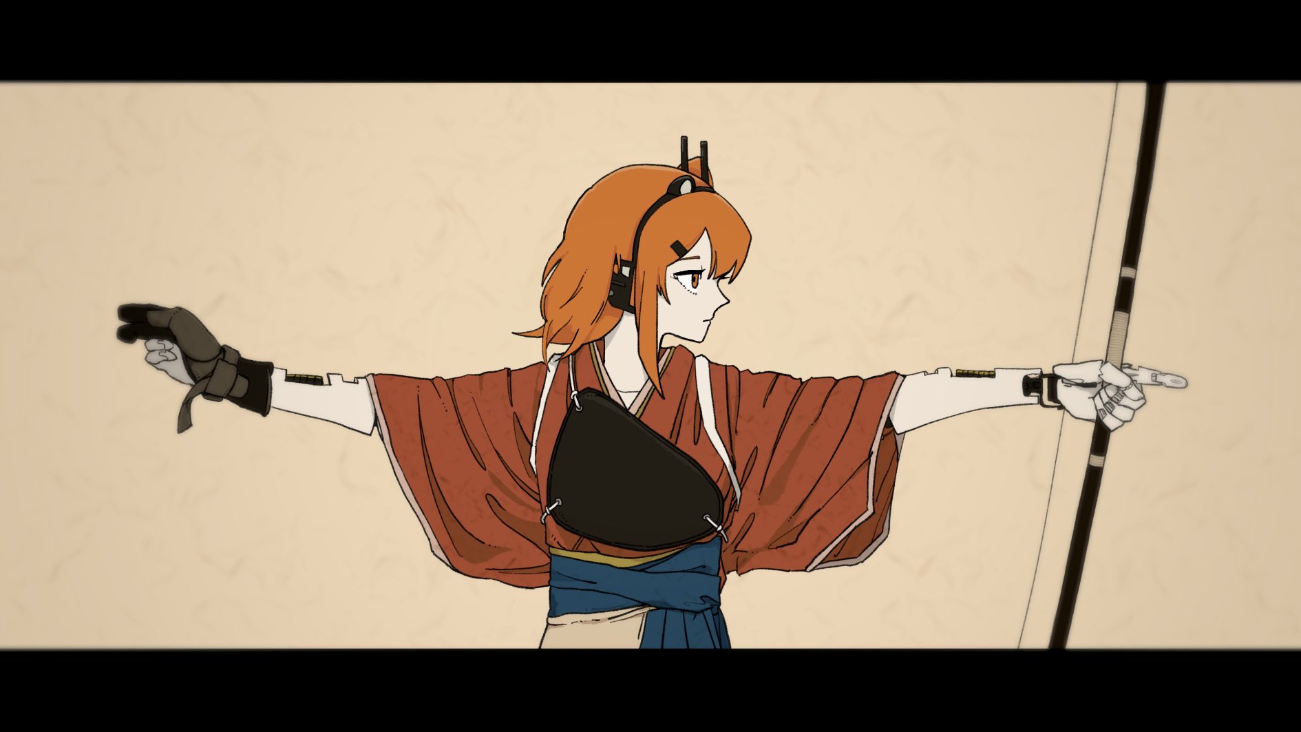 Safebooru - 1girl a.i. voice adachi rei alternate costume android archery arrow (projectile ...