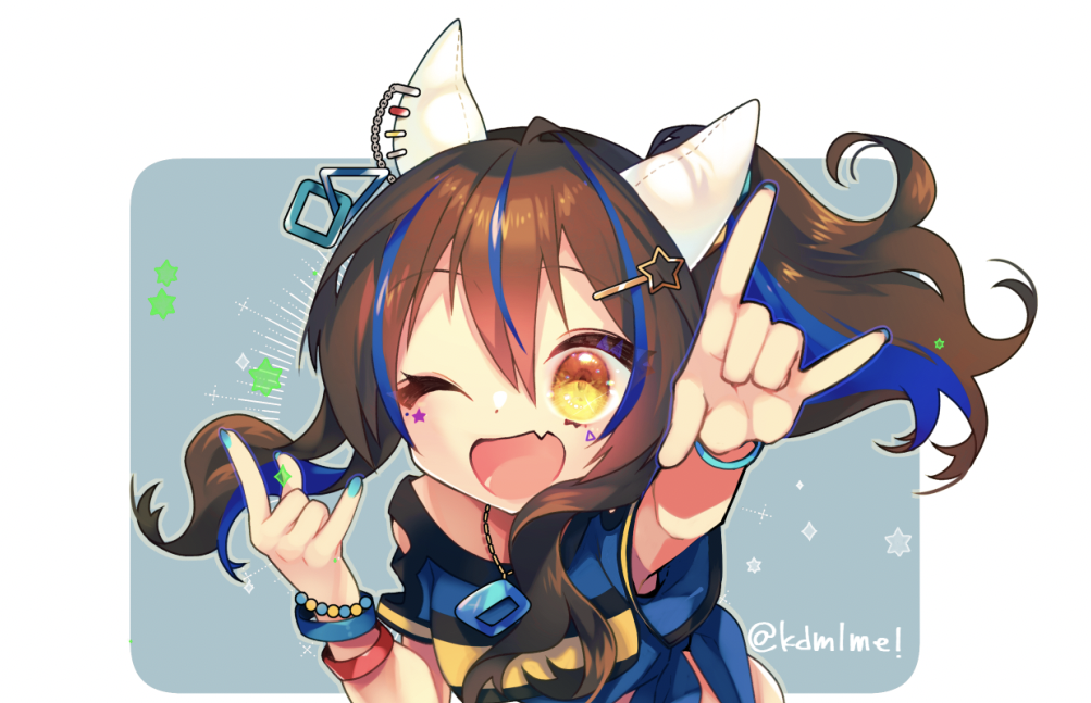 Safebooru - 1girl animal ear piercing animal ears bead bracelet beads ...