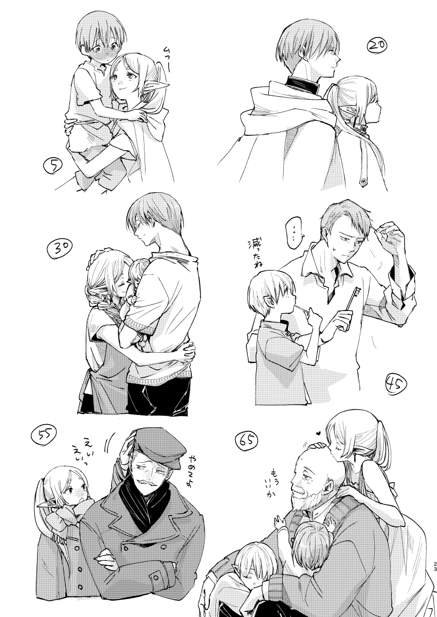 Safebooru - ... 2boys 2girls age progression aged down aged up carrying carrying person child ...