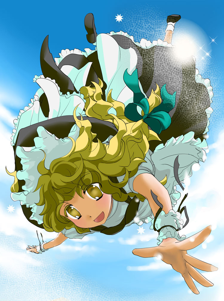 Safebooru - bow falling hair bow hat kirisame marisa nanami sano ...