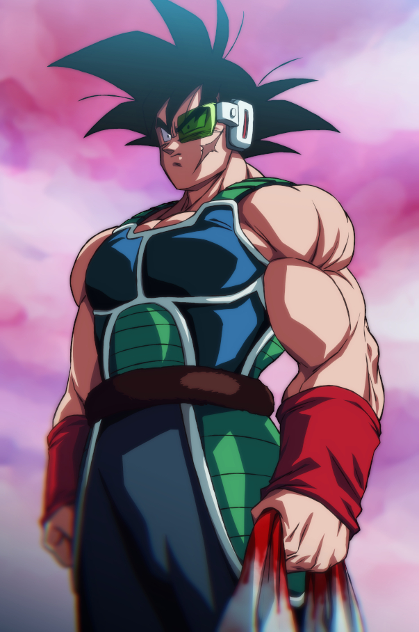 Safebooru - 1boy bardock black eyes black hair black pants blood closed ...