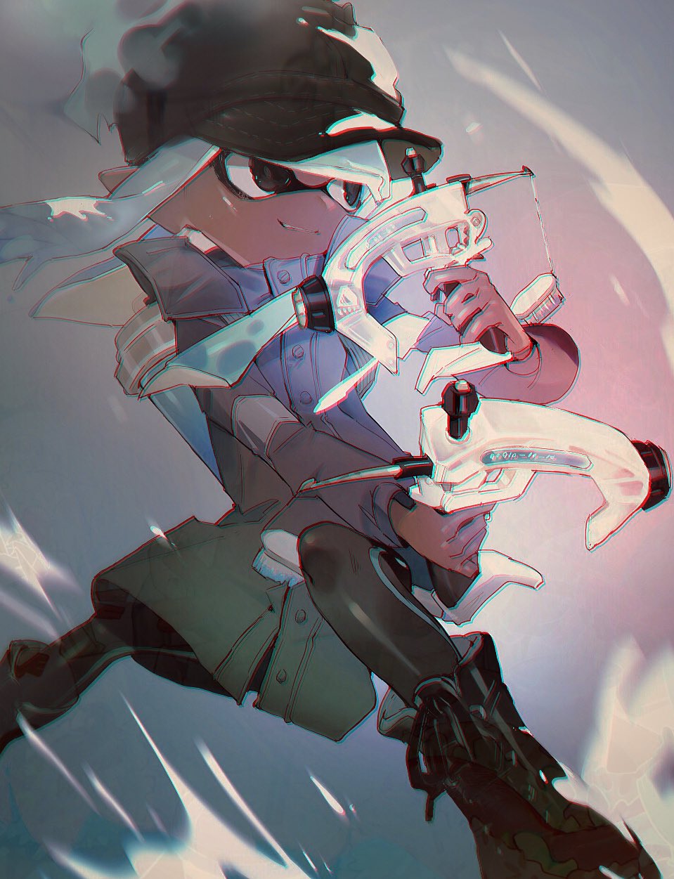 Safebooru - 1girl black eyes black footwear black hat black leggings ...