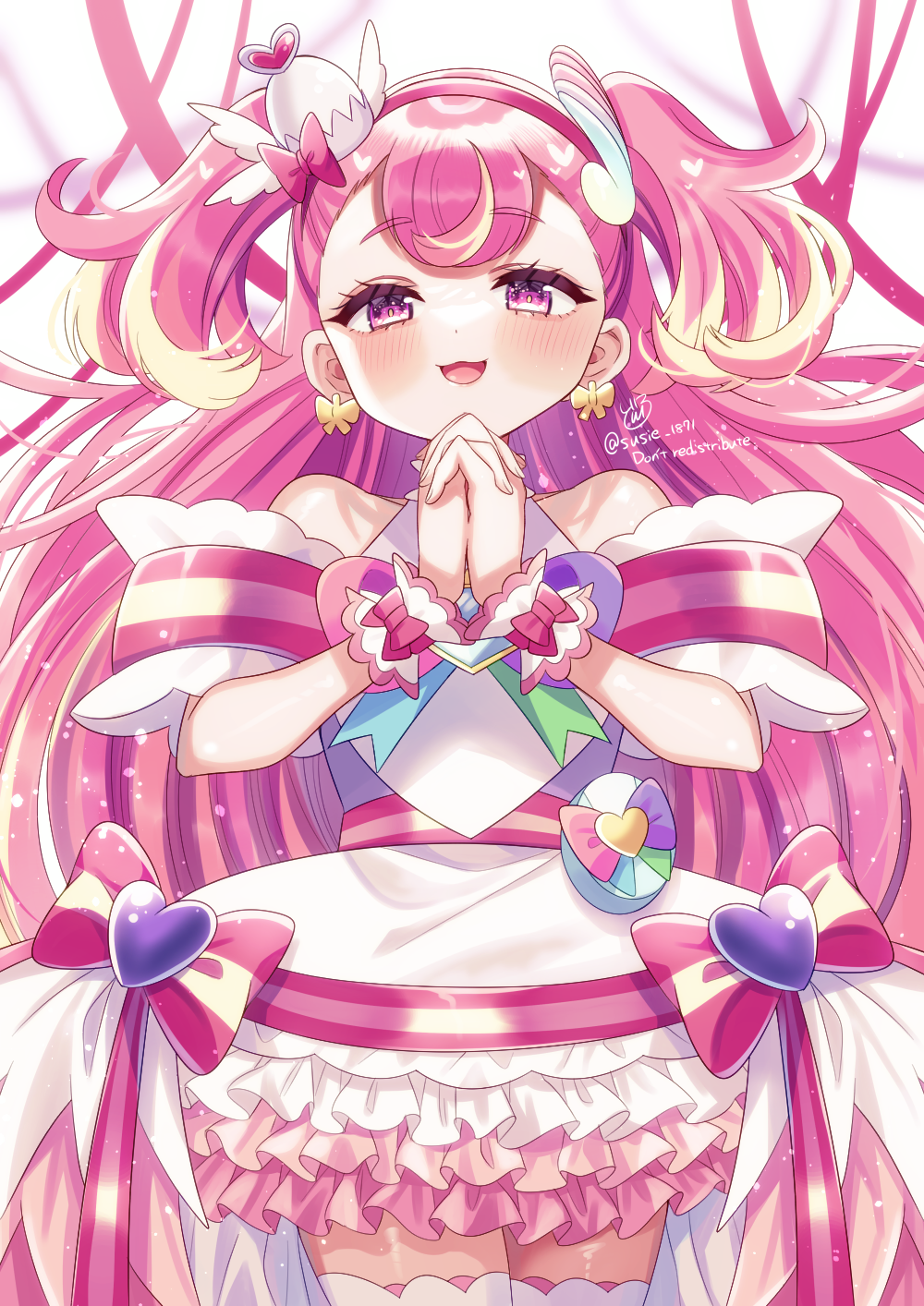 Safebooru - 1girl cure wonderful cure wonderful (diamond ribbon style ...