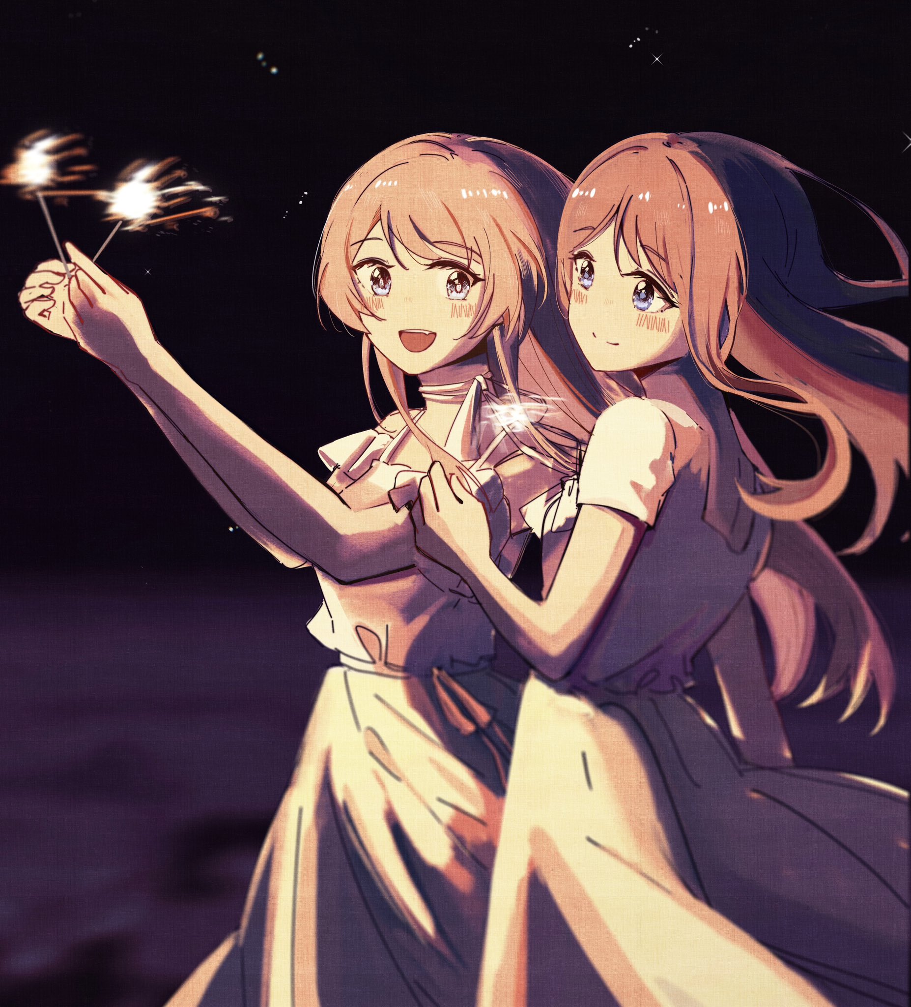 Safebooru - 2girls bang dream! bang dream! it's mygo!!!!! blue eyes blush brown hair chihaya ...