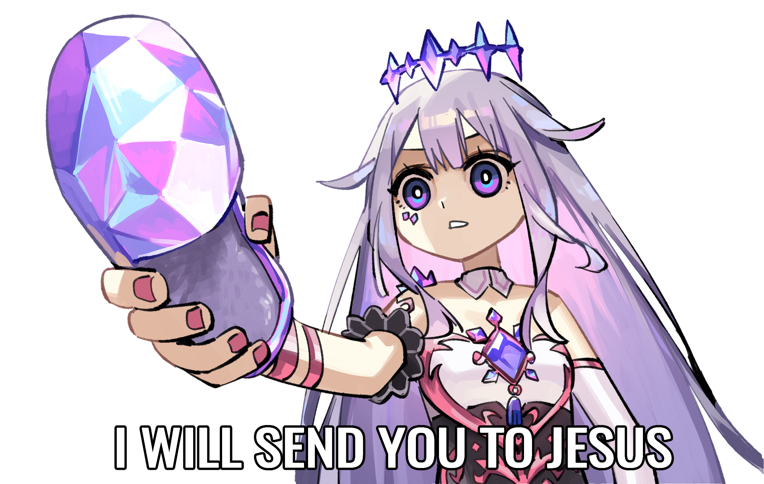 Safebooru - 1girl adarin chest jewel detached collar detached sleeves ...