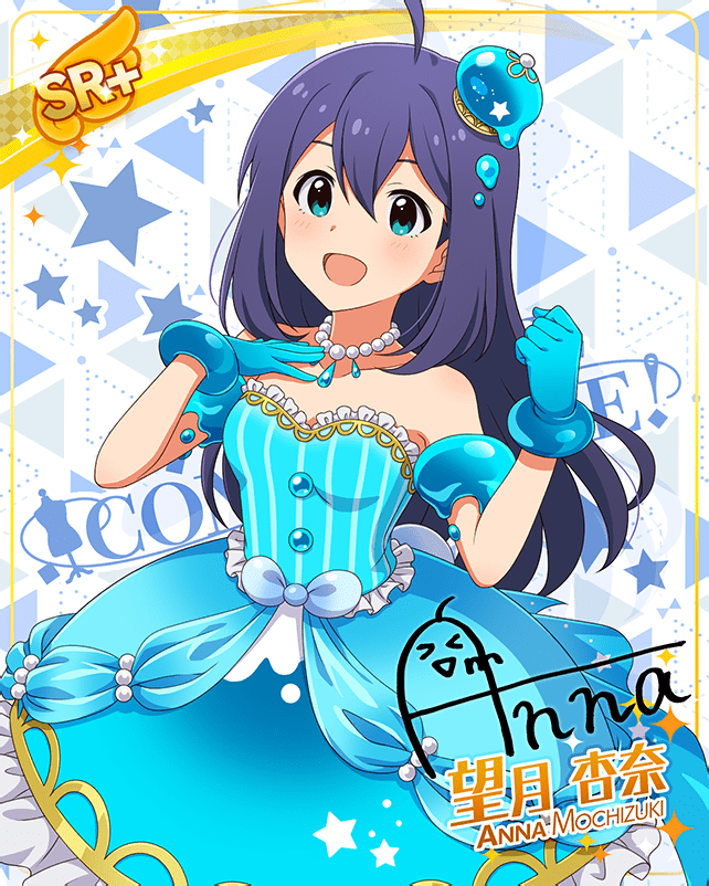 Safebooru - blue hair character name dress green eyes idolmaster million live! theater days long ...
