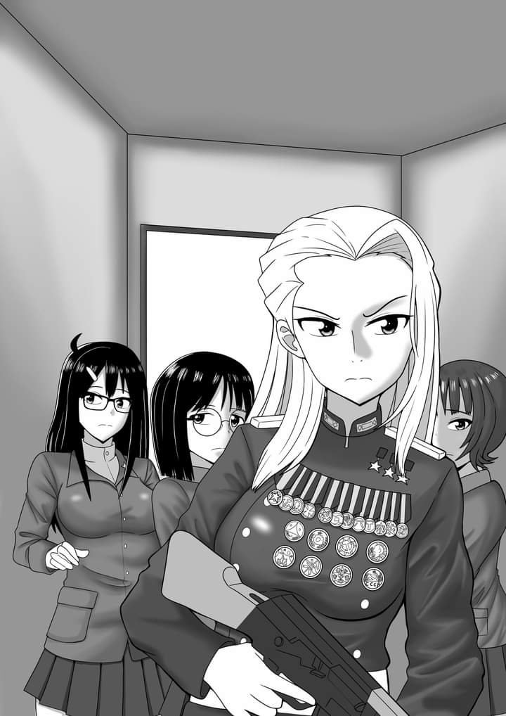 Safebooru - 4girls character request girls und panzer glasses ...