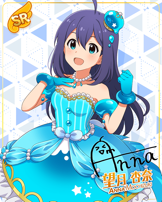 Safebooru - blue hair character name dress green eyes idolmaster million live! theater days long ...