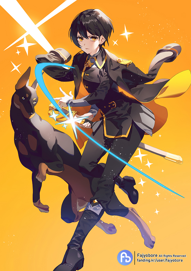 Safebooru - 1girl belt belt buckle black belt black footwear black hair black jacket black pants ...