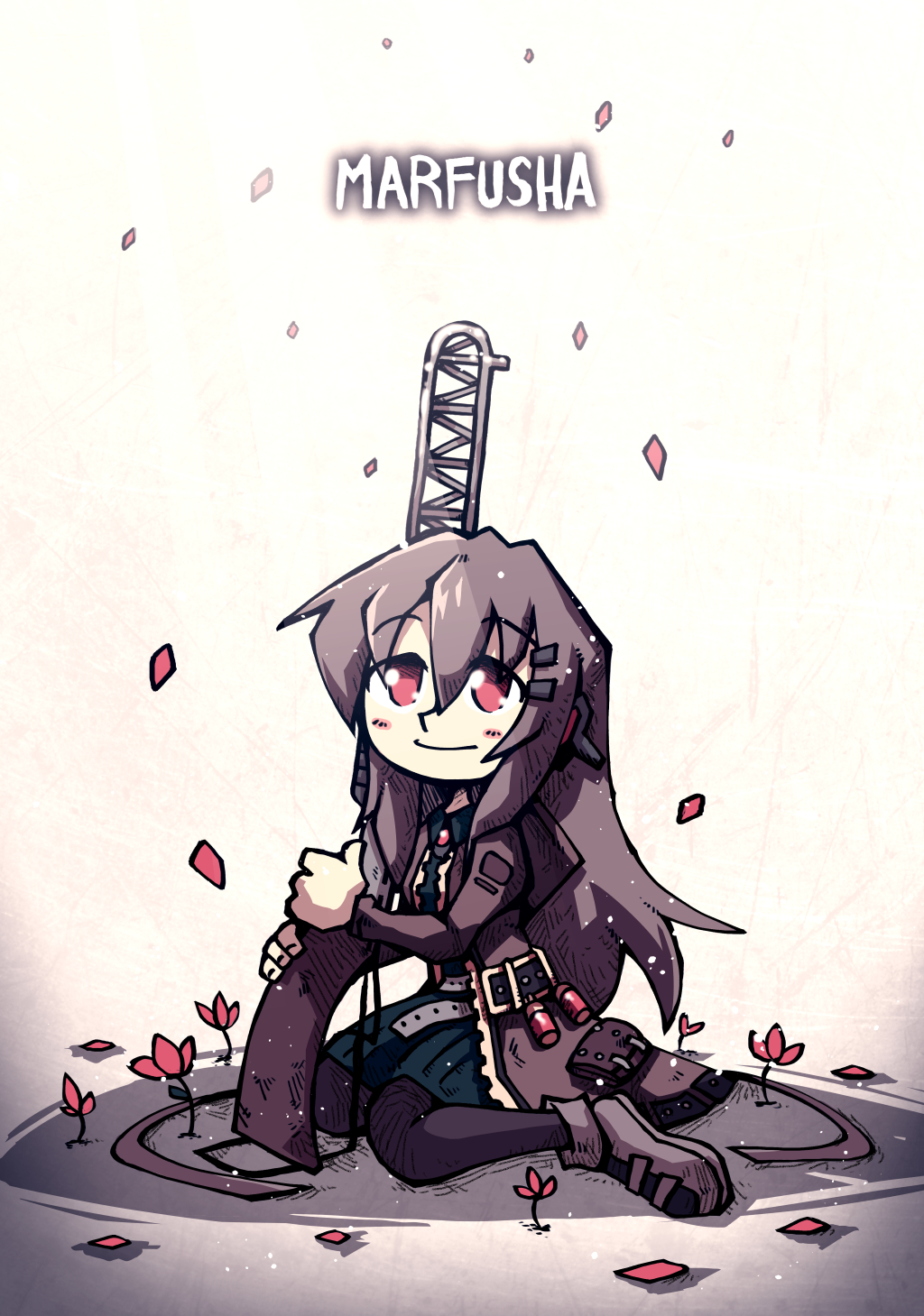 Safebooru - 1girl blush commission full body hair between eyes hair ...
