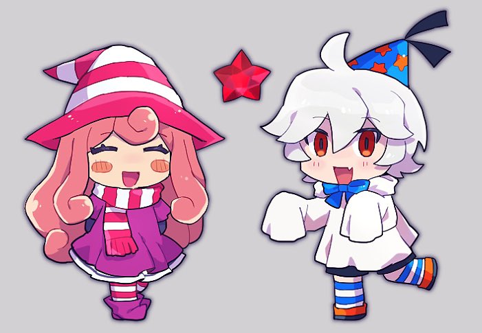 Safebooru - 1boy 1girl blush stickers chibi chiimako curly hair ...