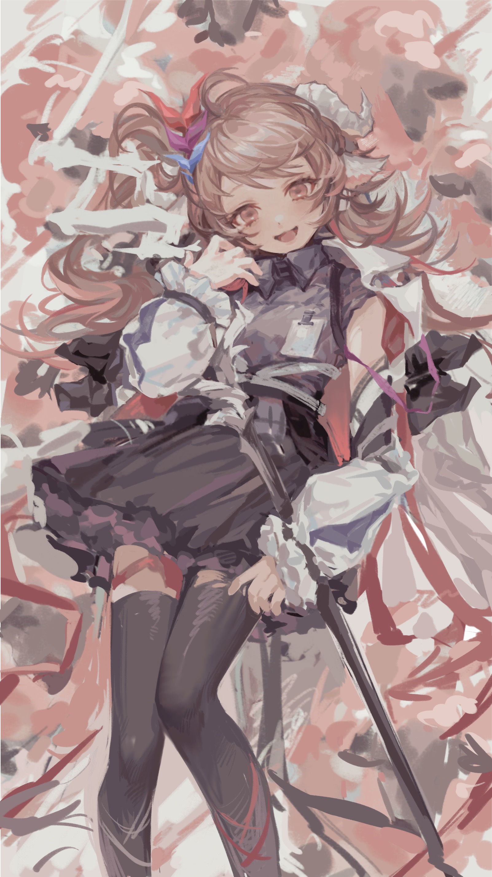 Safebooru - 1girl absurdres animal ears arknights bare shoulders belt black skirt black ...