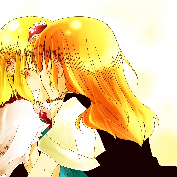 Safebooru - alice margatroid aoha yuuki bad id blonde hair blush closed eyes hairband headband ...