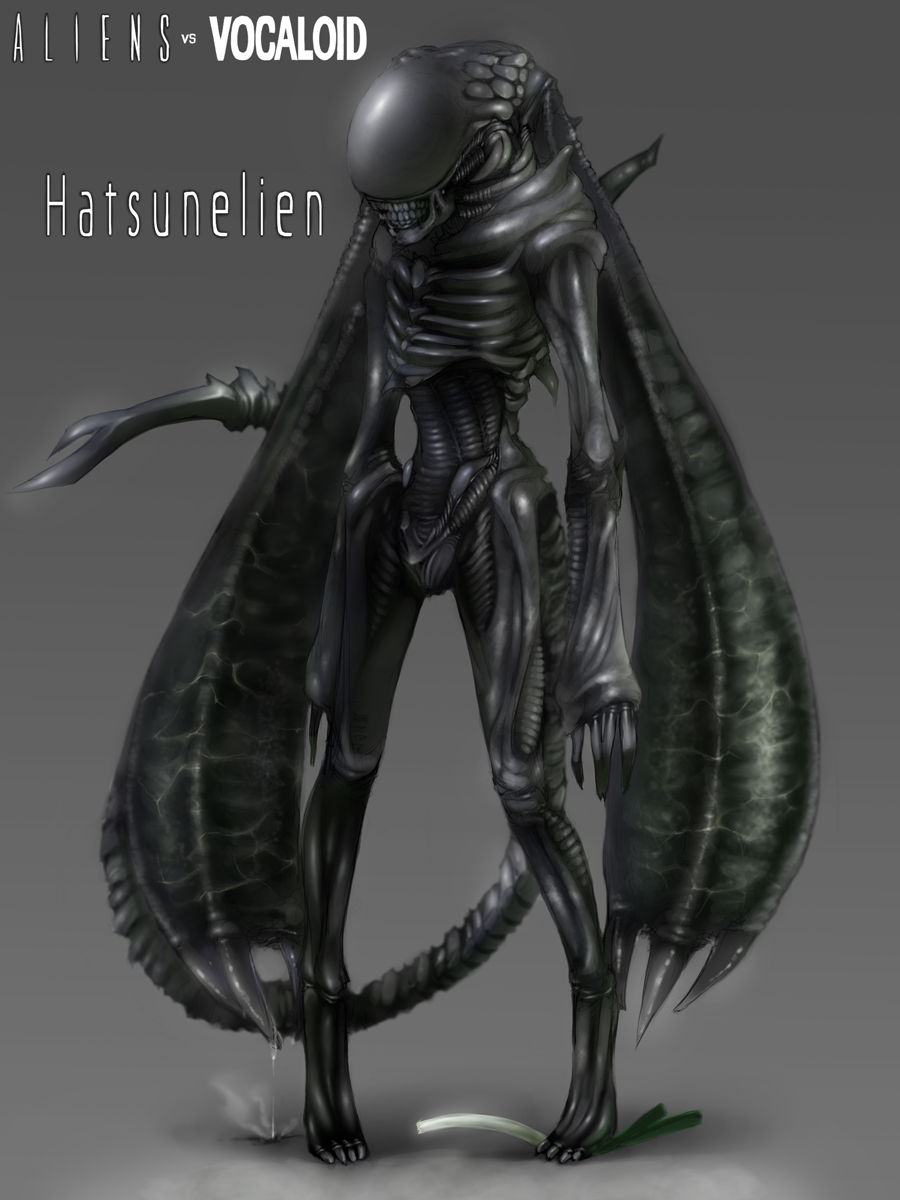 Safebooru - alien alien (movie) carapace claws crossover fusion hatsune ...