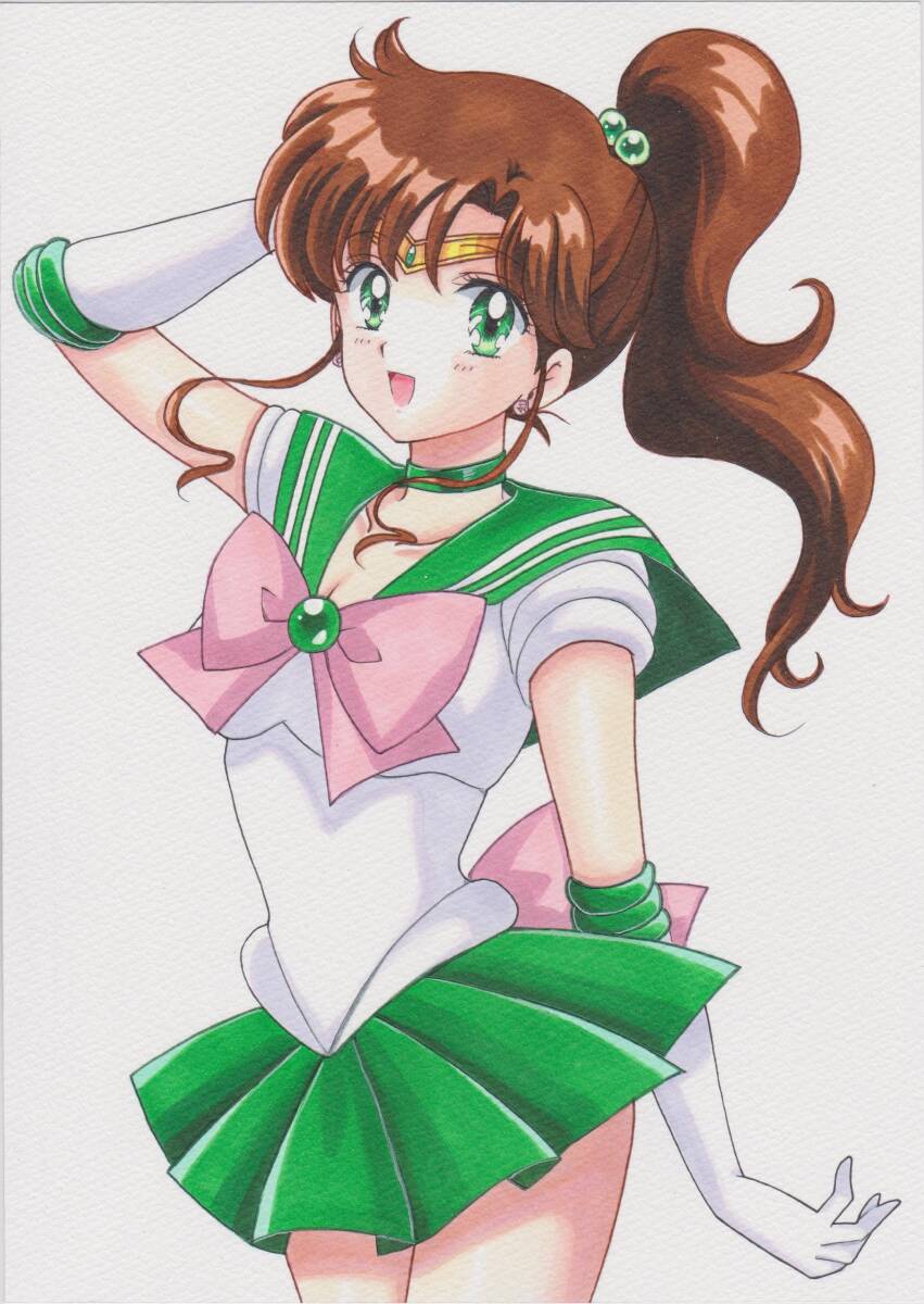 Safebooru - bishoujo senshi sailor moon brown hair green eyes green ...