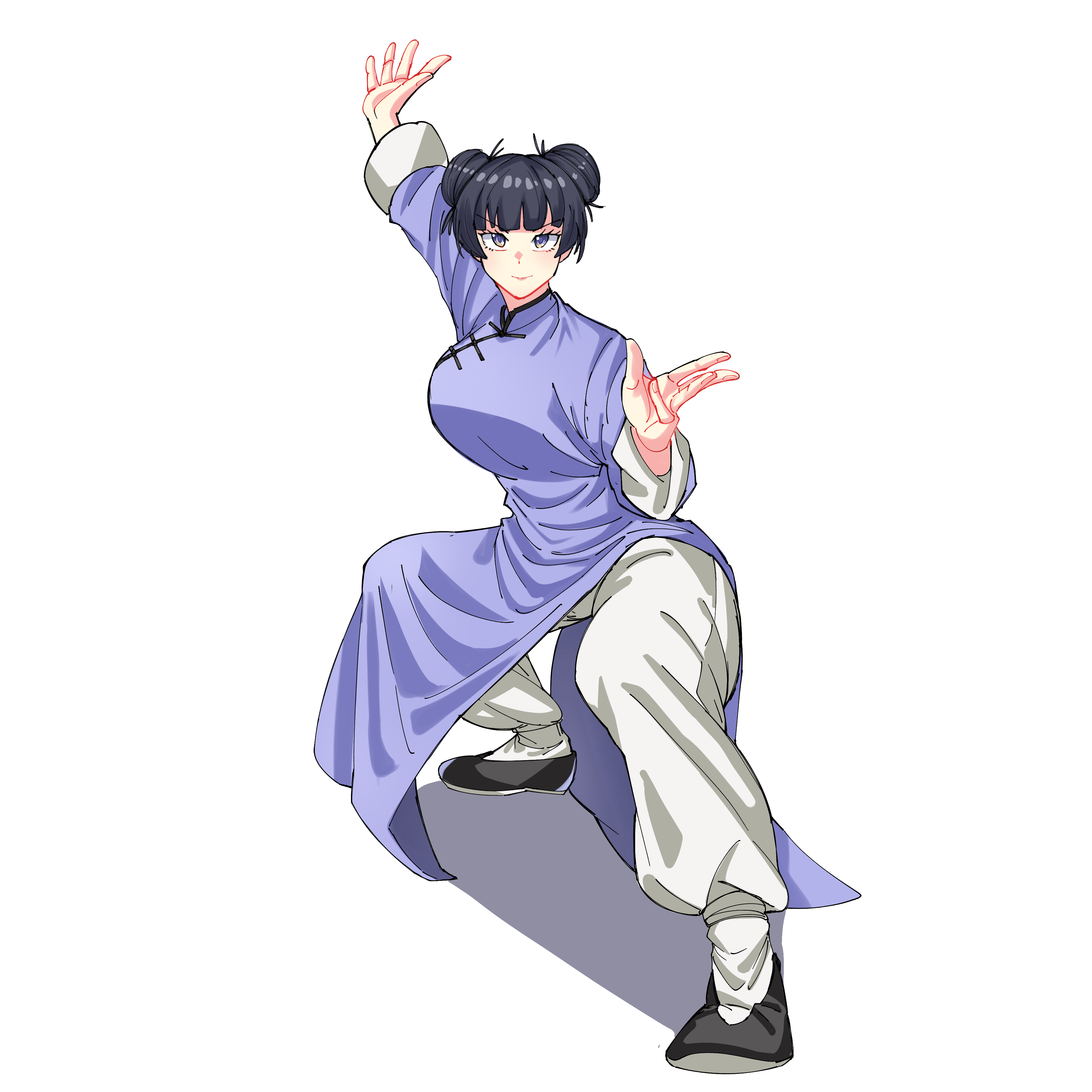 Safebooru - 1girl absurdres black hair changpao china dress chinese ...