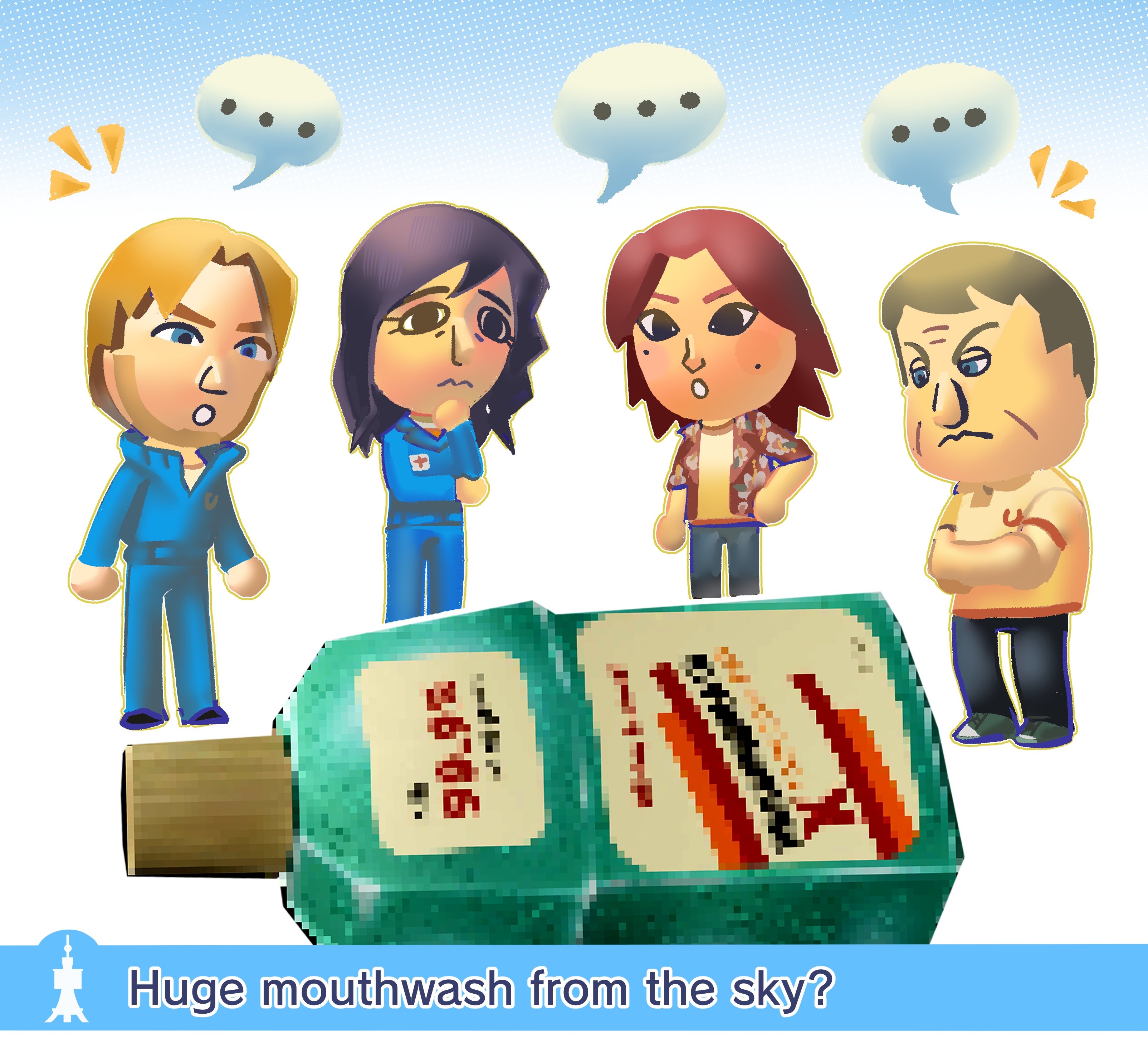 Safebooru - ... 1girl 3boys