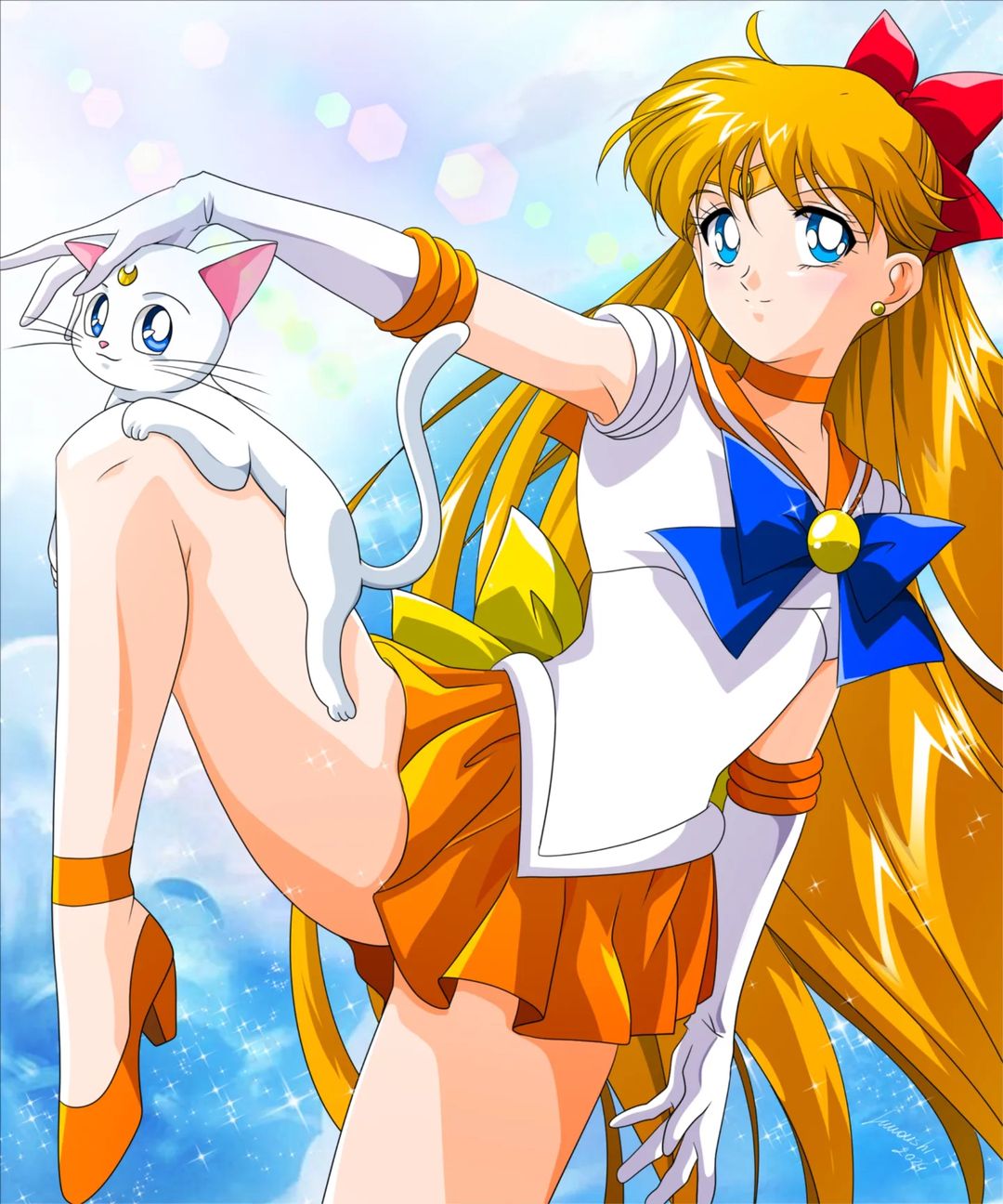 Safebooru - 1girl aino minako artemis (sailor moon) bishoujo senshi sailor moon blonde hair blue ...
