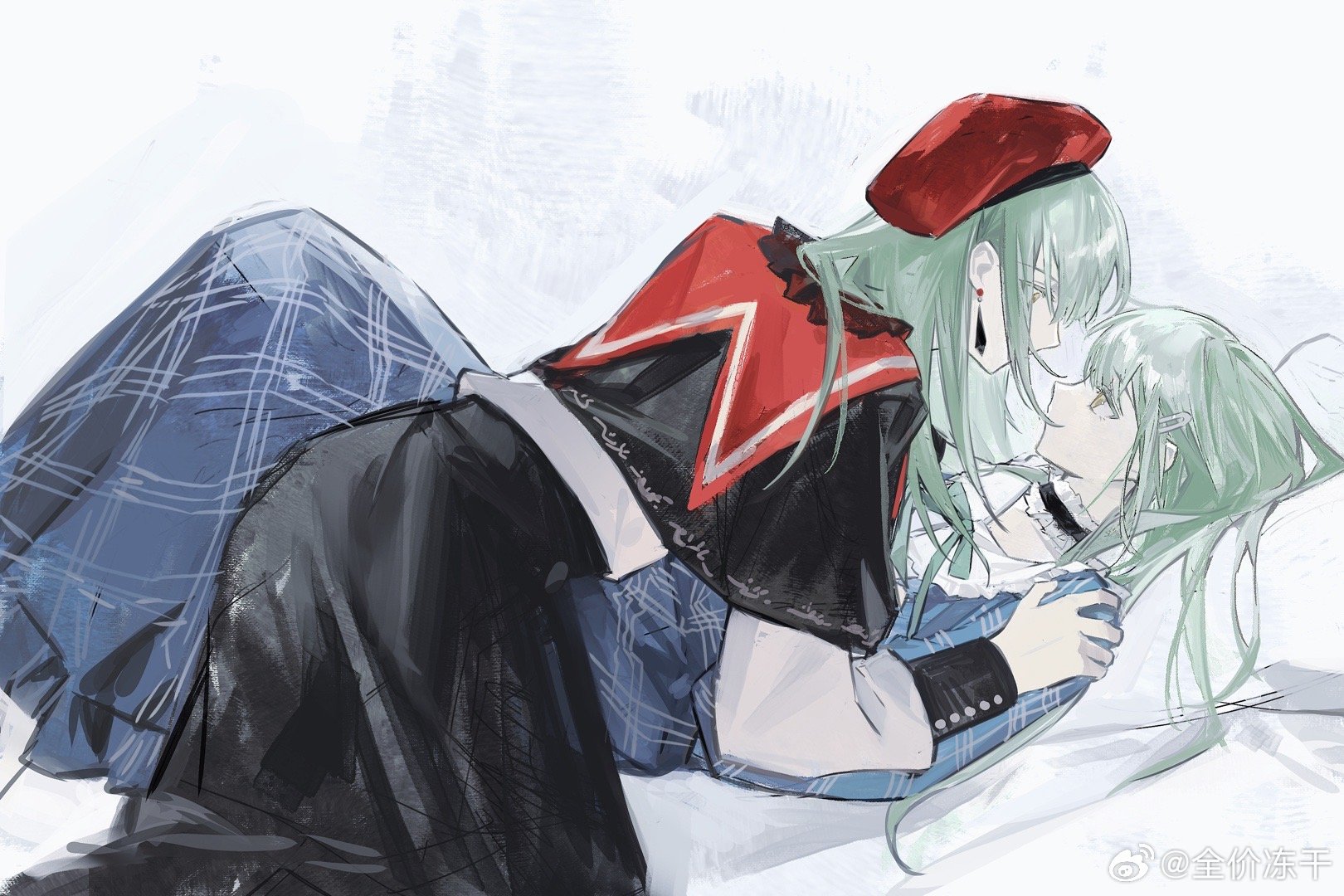 Safebooru - 2girls artist name bang dream! bang dream! it's mygo!!!!! beret black capelet black ...