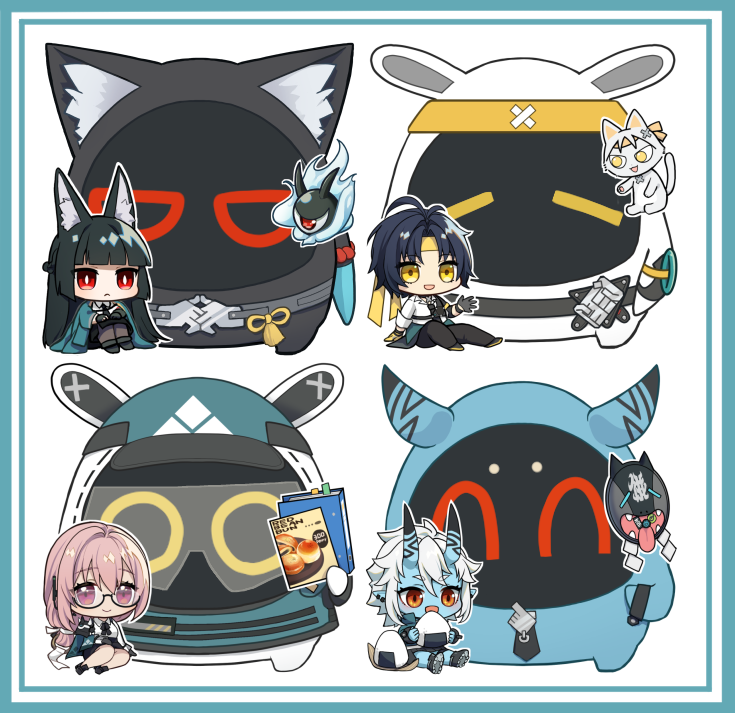 Safebooru - 2boys 3girls 5others ^ ^ agent gulliver (zenless zone zero ...