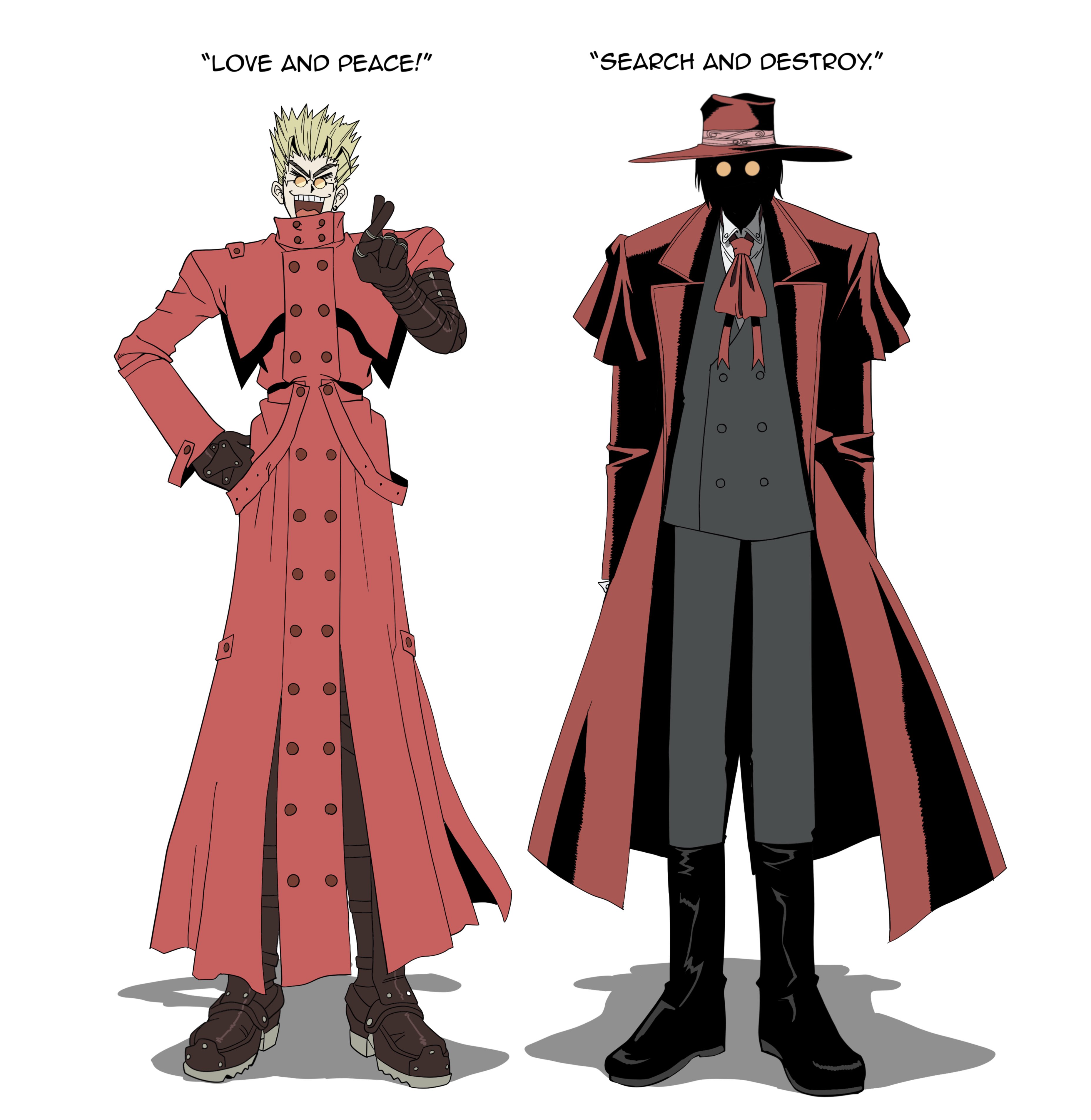 Safebooru - 2boys absurdres alucard (hellsing) blonde hair bloodyvampz ...