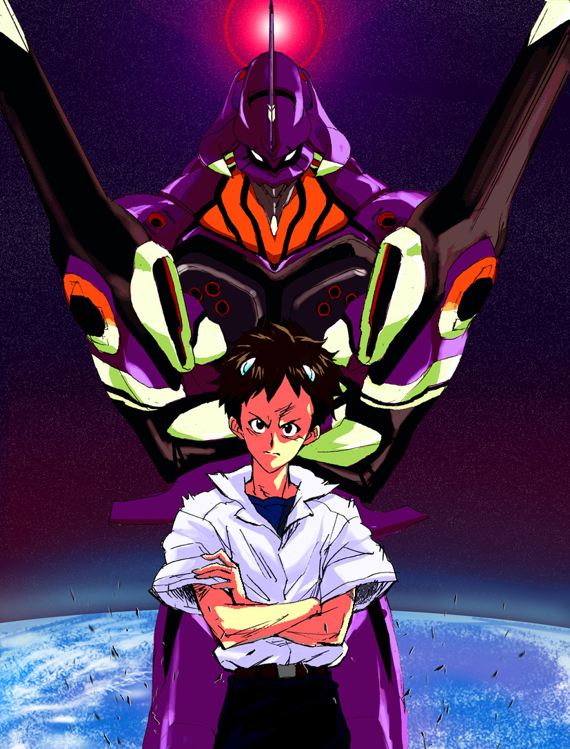 Safebooru - belt black eyes brown hair chu-song crossed arms earth epic ...