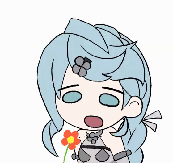 Safebooru - 1girl animated gif eating flower medium hair seed (zenless ...