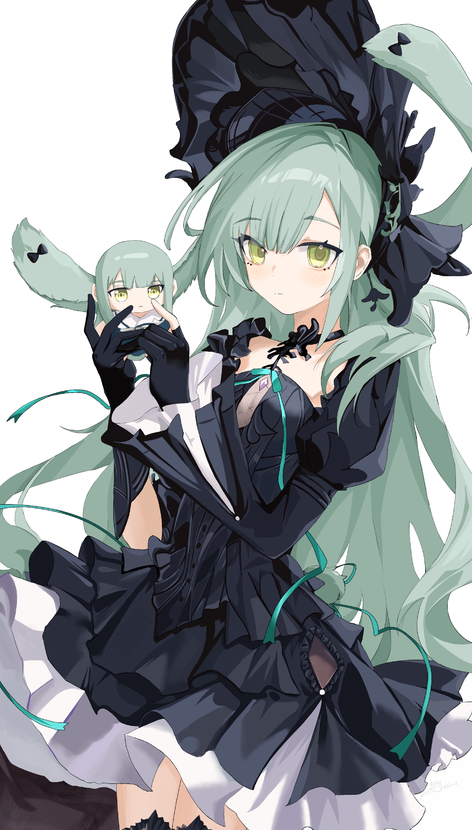 Safebooru - 1girl absurdres animal ears arknights bang dream! bang dream! it's mygo!!!!! black ...