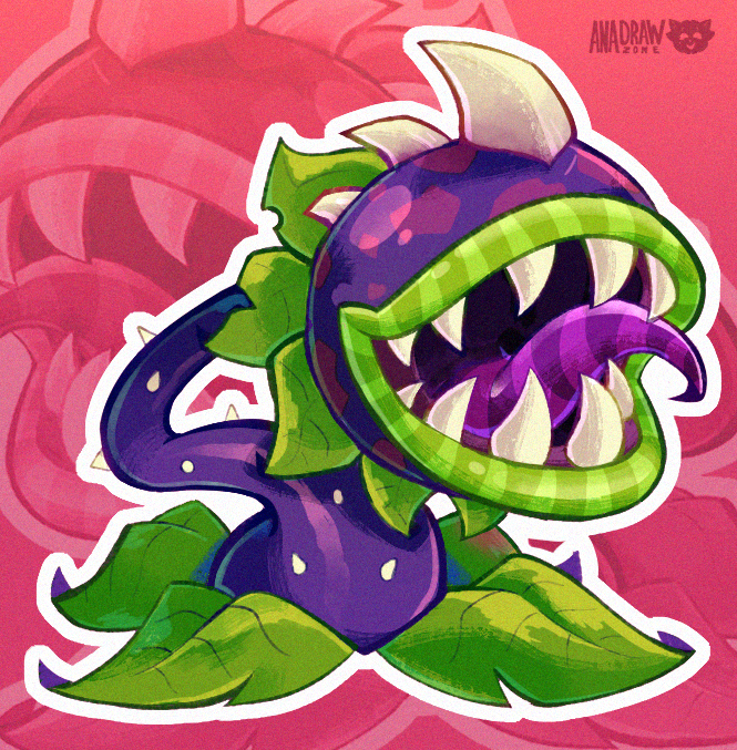 Safebooru - anadrawzone artist name chomper (plants vs. zombies) leaf ...