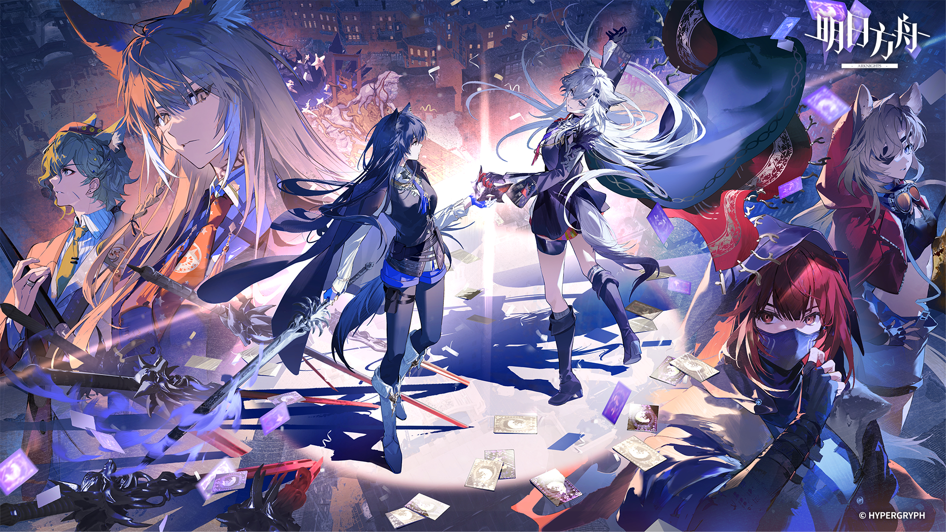 Safebooru - 1boy 5girls aiguillette animal ear fluff animal ear hood ...