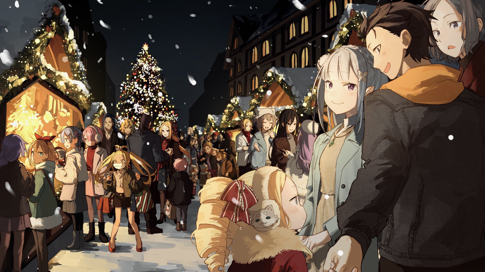 Safebooru - 6+boys 6+girls 8 humi aldebaran (re:zero) anastasia hoshin ...
