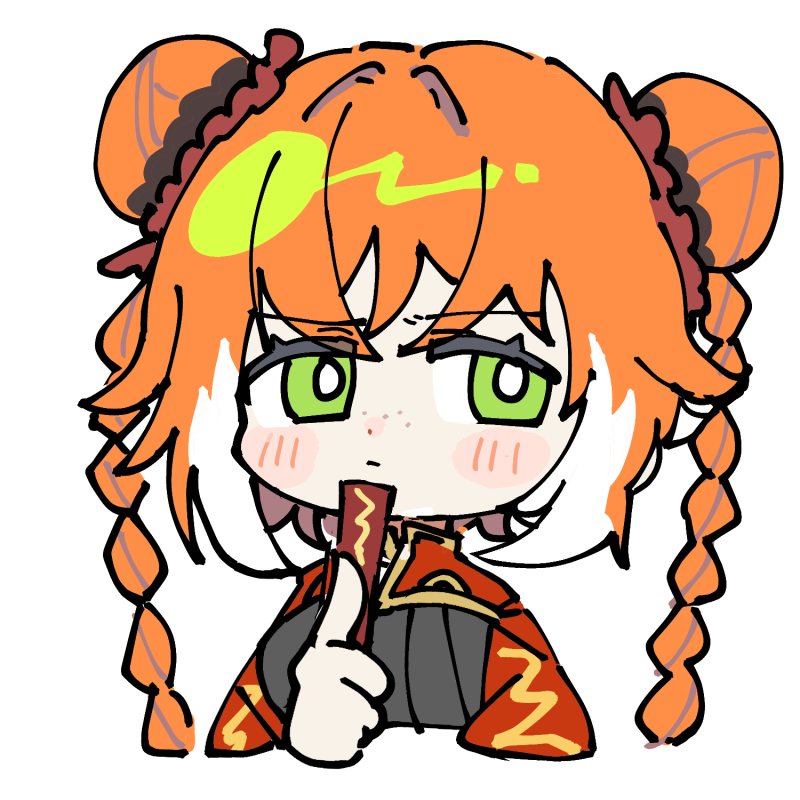 Safebooru - 1girl blush braid chibi closed mouth double bun family ...