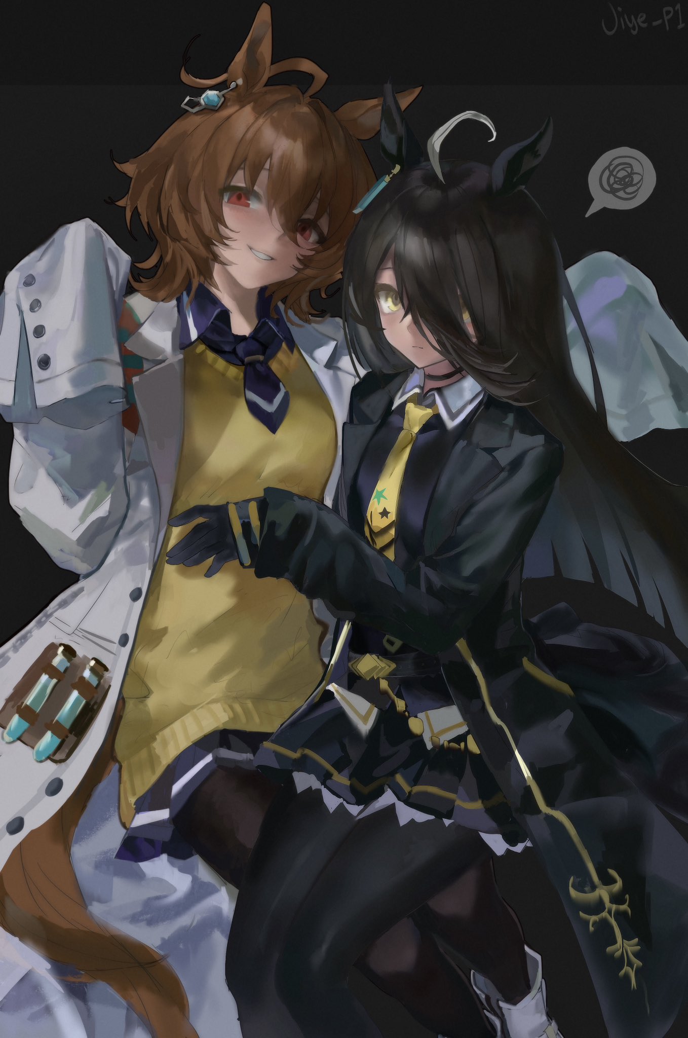 Safebooru - 2girls agnes tachyon (tach-nology) (umamusume) agnes ...