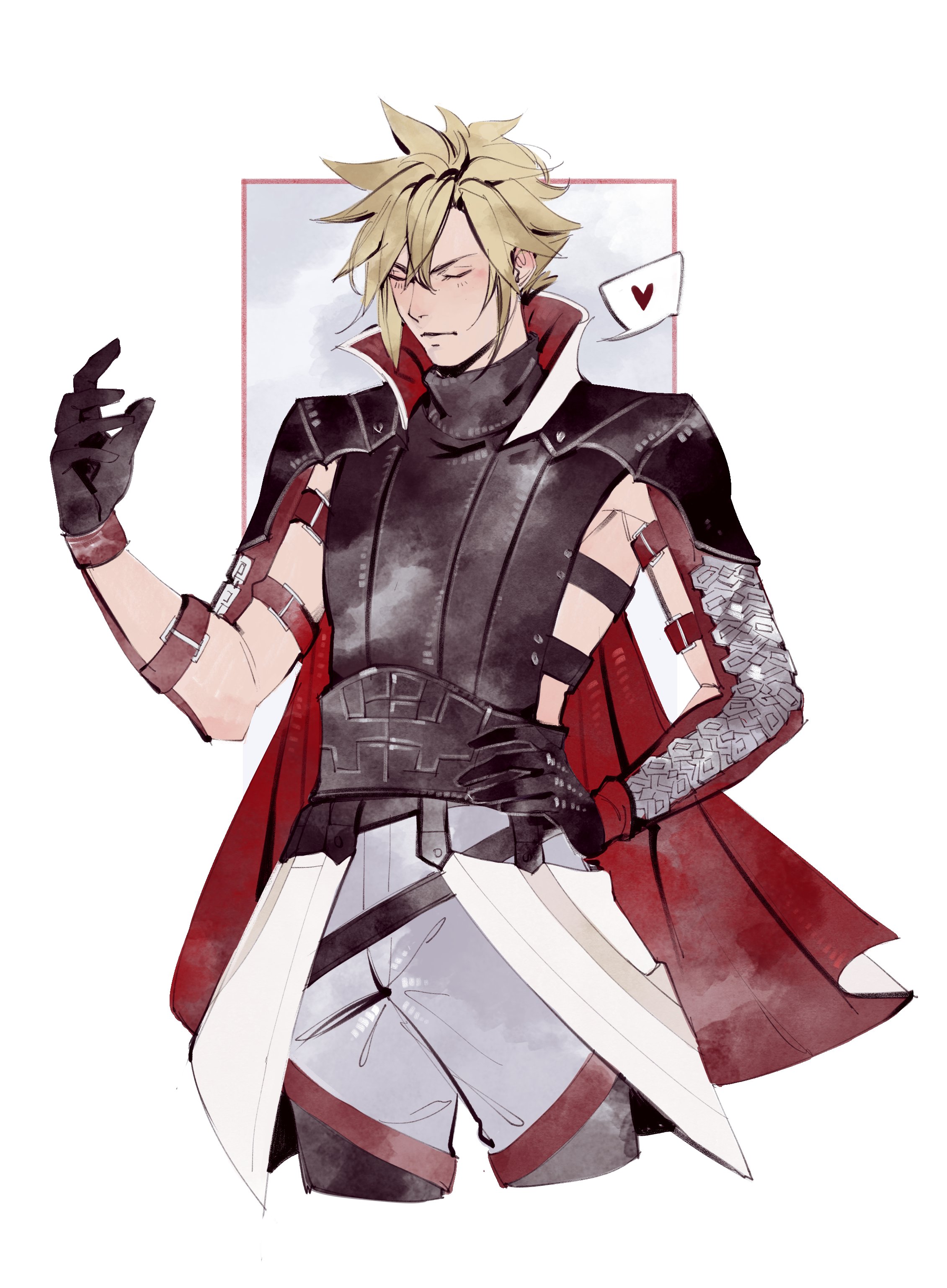 Safebooru - 1boy absurdres adapted costume armor belt black gloves ...