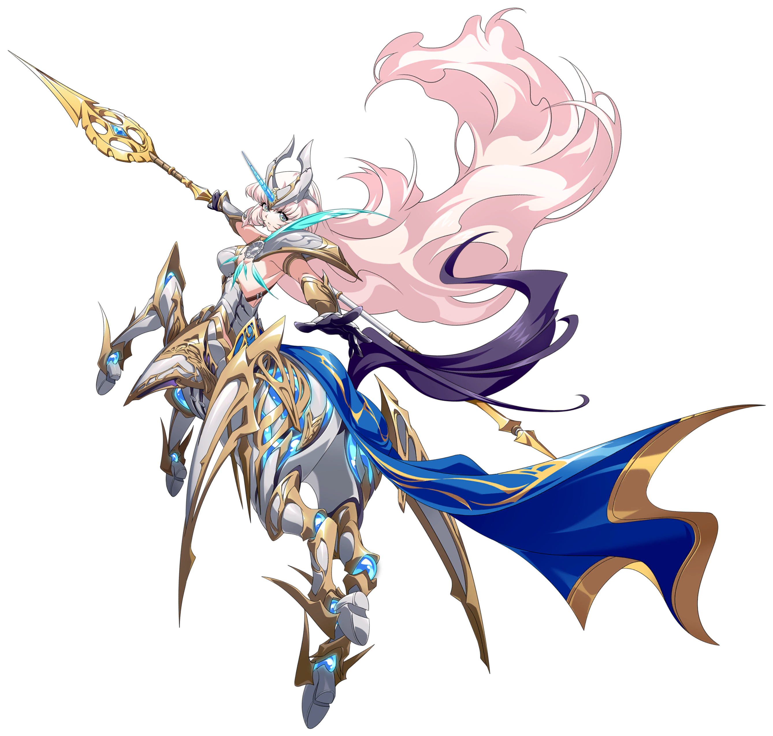 Safebooru - 1girl absurdres armlet armor barding bare back big hair ...