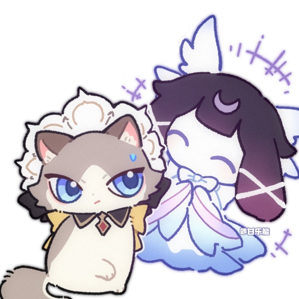 Safebooru - 2girls animal ears animal nose blue eyes cat cat ears cat ...