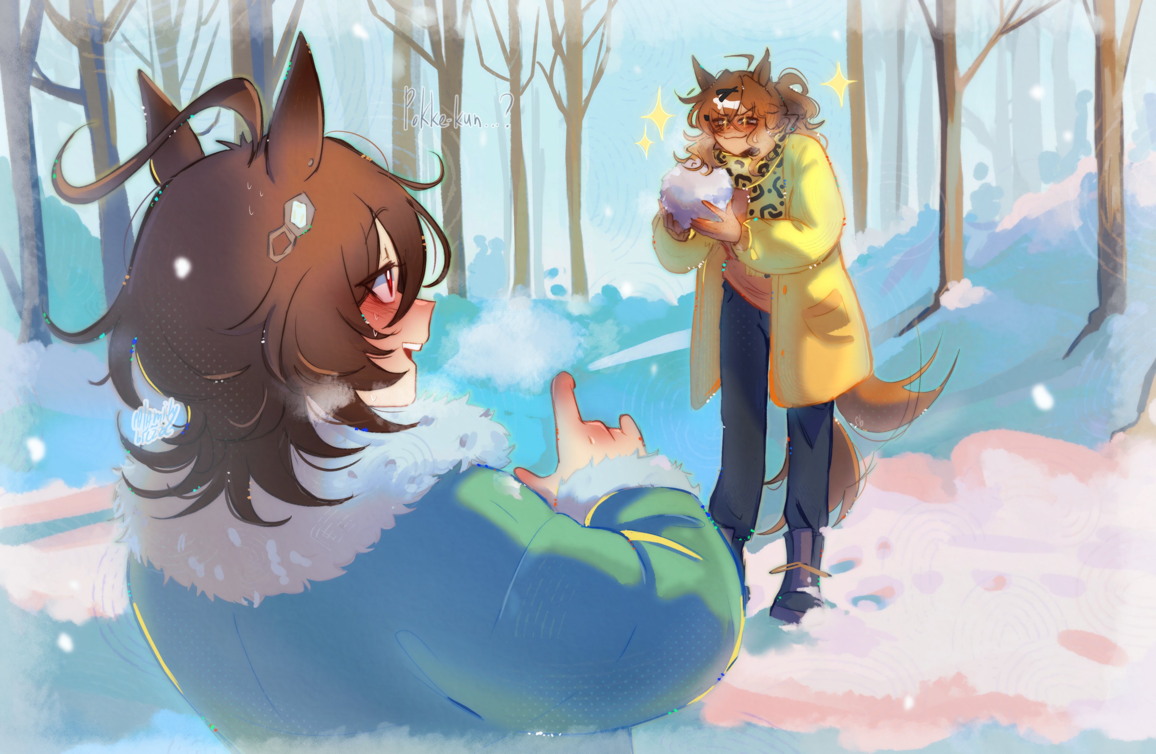 Safebooru - 2girls absurdres agnes tachyon (umamusume) ahoge animal ...