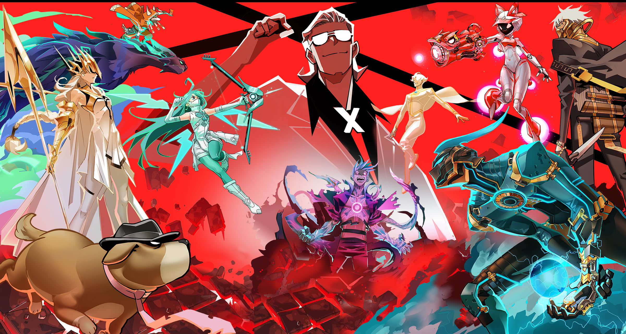 Safebooru - 2others 3girls 4boys ahu (to be hero x) animal animal ear ...