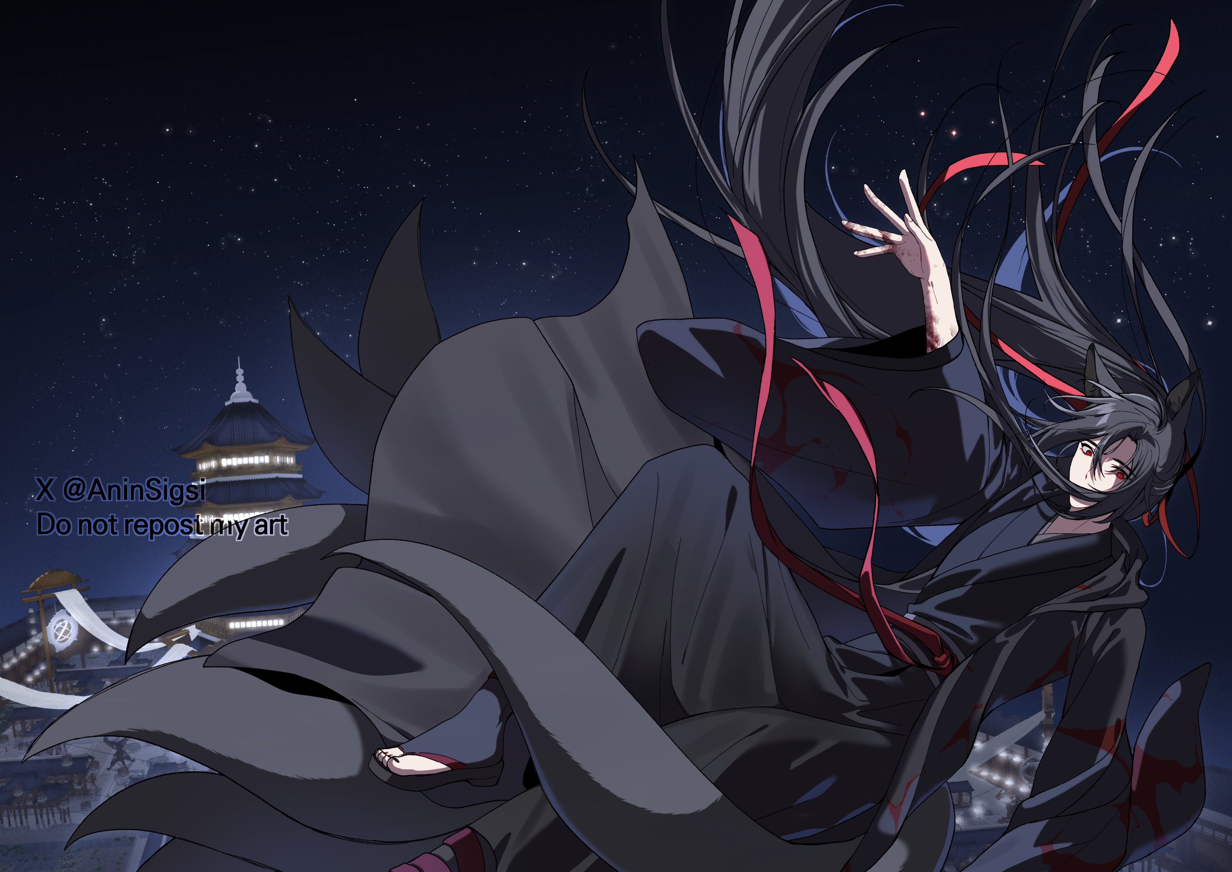 Safebooru - 1boy absurdres ahoge animal ears aninsigsi architecture ...