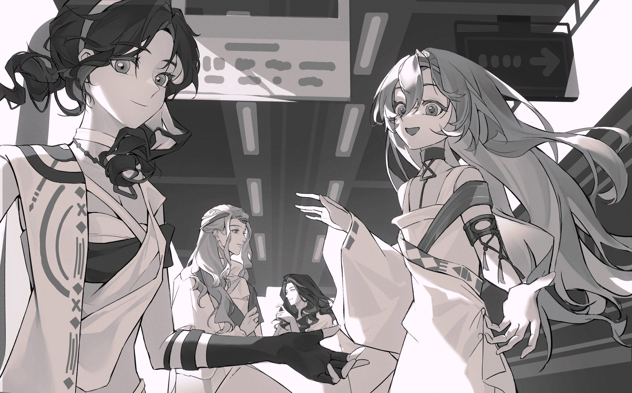 Safebooru - 210 (reverse:1999) 2boys 2girls 37 (reverse:1999) 6 ...