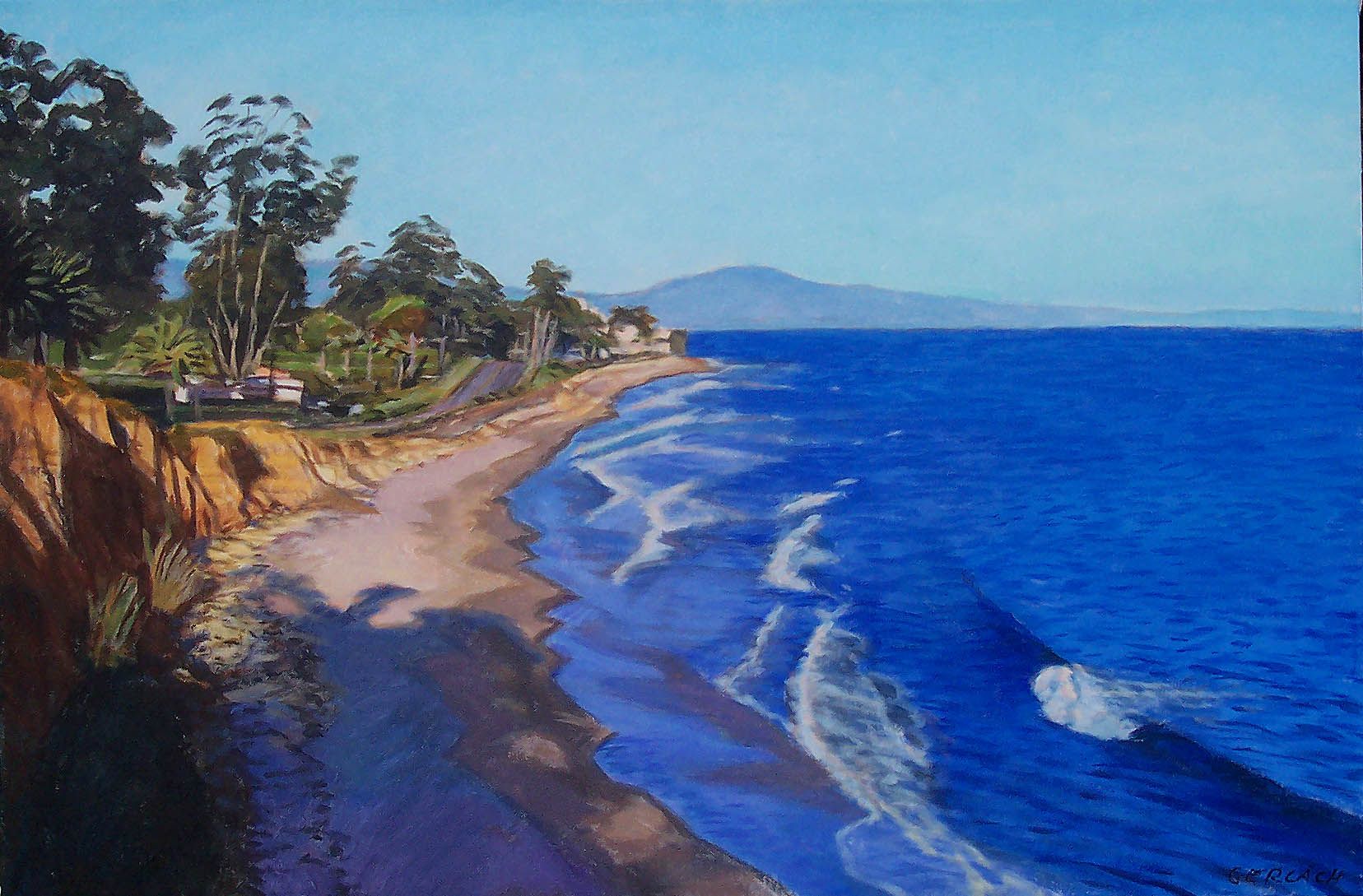 Safebooru - artist name beach blue sky commentary crisger day english ...