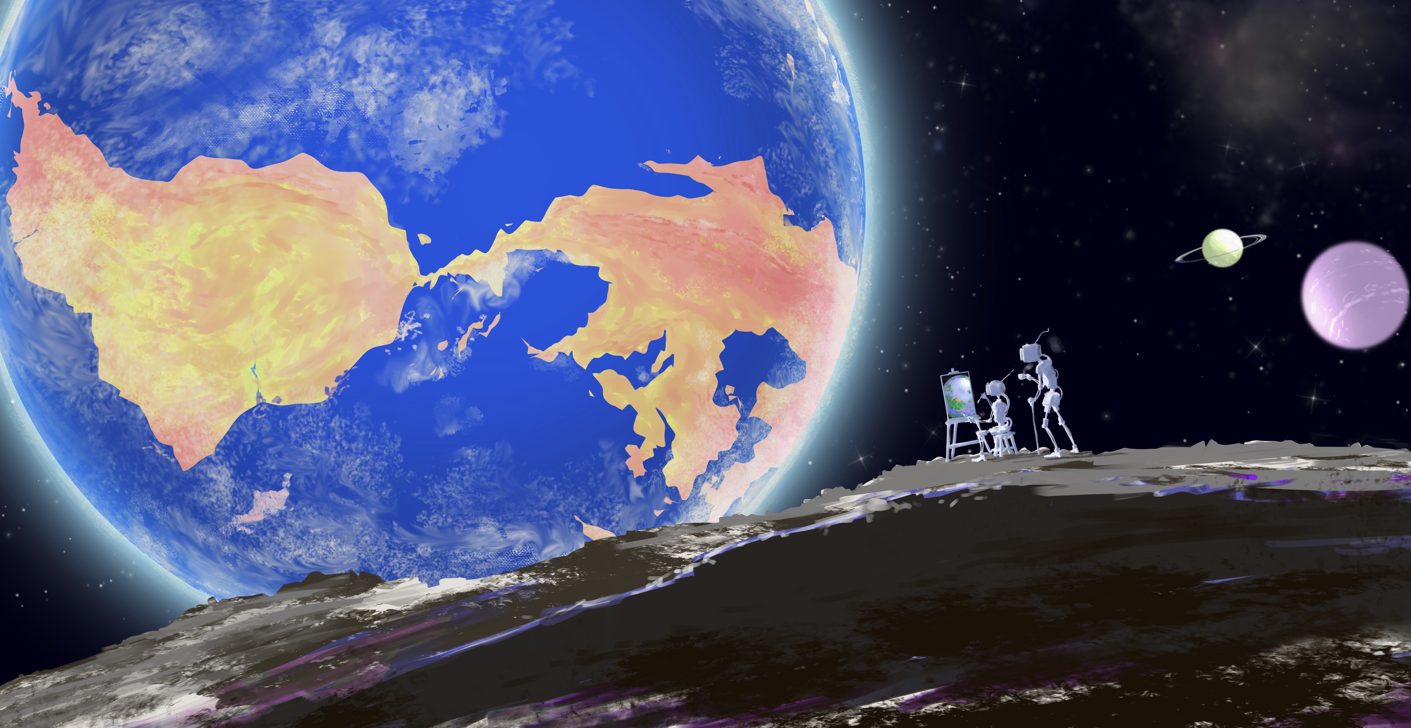 Safebooru - absurdres commentary concept art earth (planet) highres ...