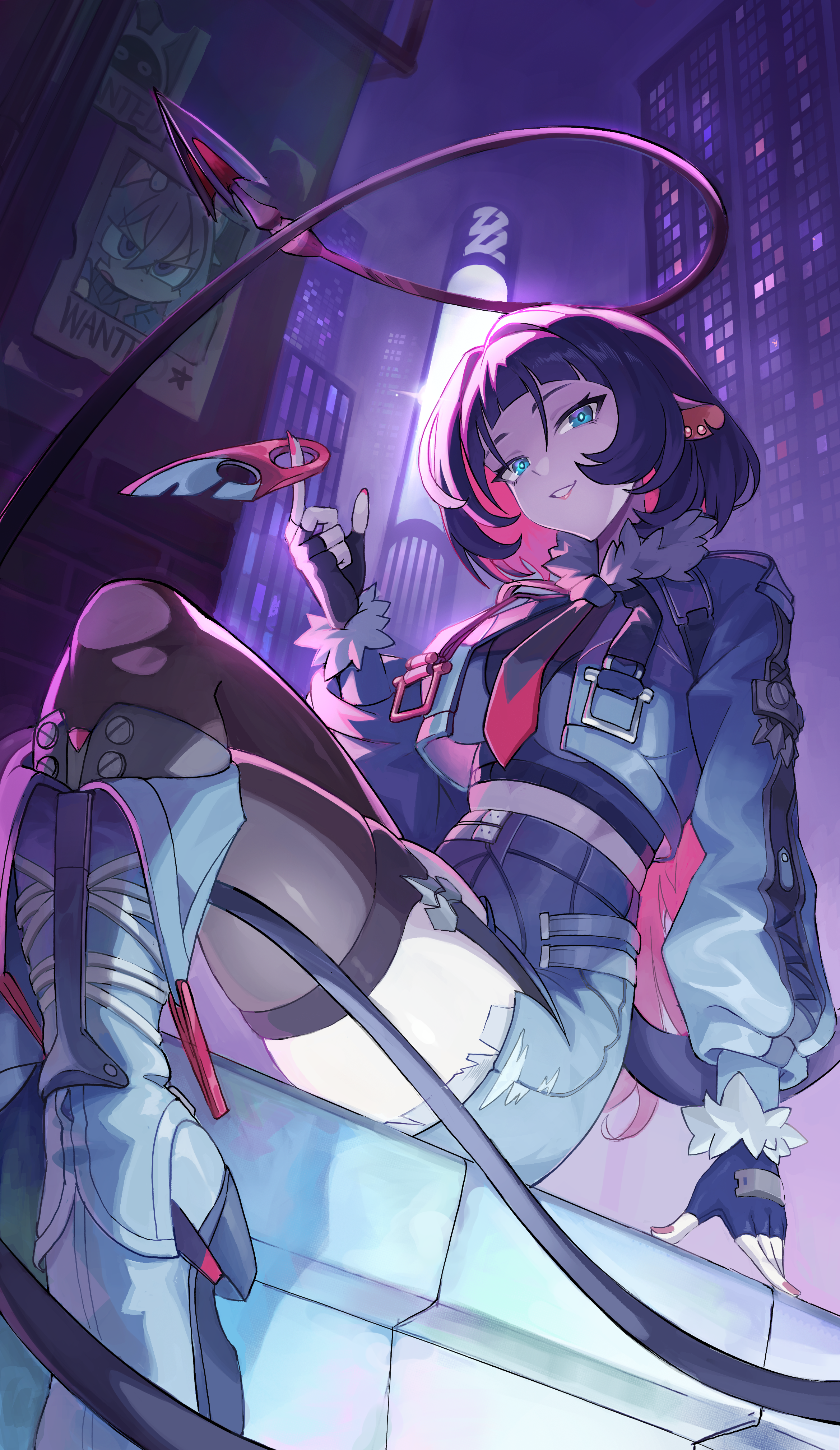 Safebooru - 1boy 1girl absurdres animal ears black hair black necktie ...