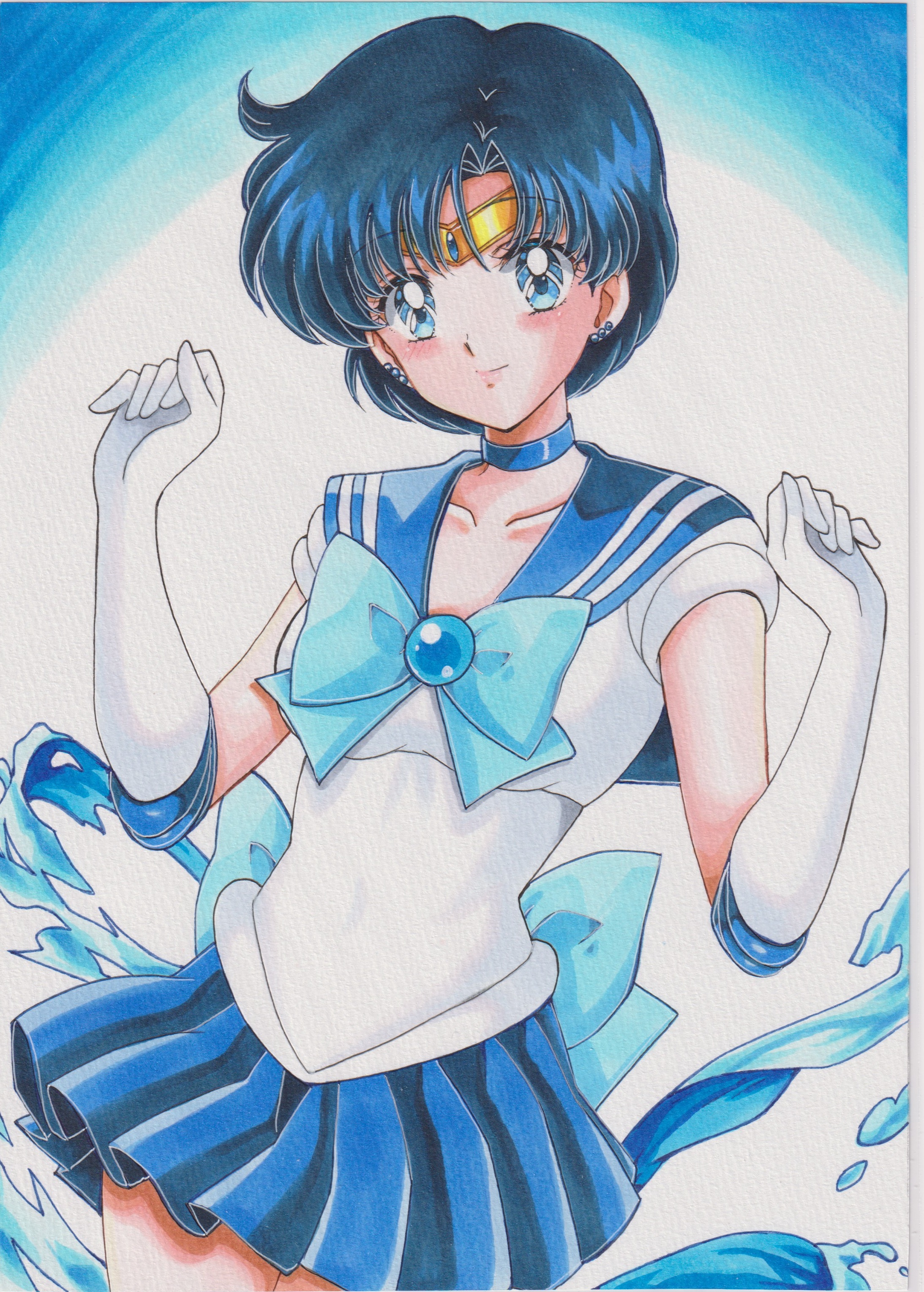Safebooru - 1girl absurdres back bow bishoujo senshi sailor moon blue ...