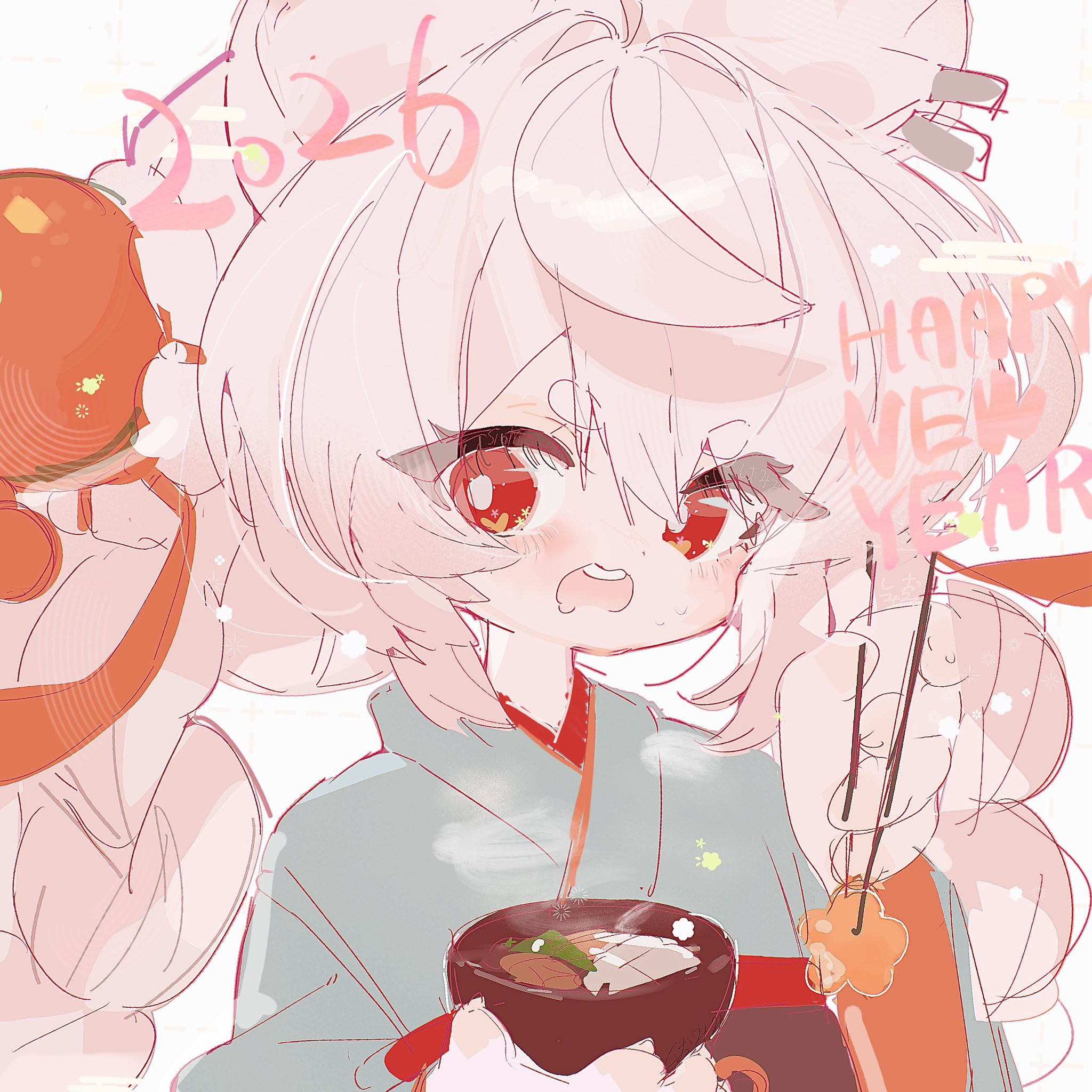 Safebooru - 1girl ahoge animal ear fluff animal ears braid bright ...